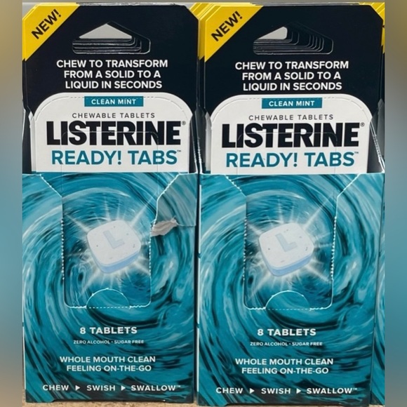 Listerine | Other | Listerine Ready Breath Tabs Clean Mint 2 Pack 6 ...